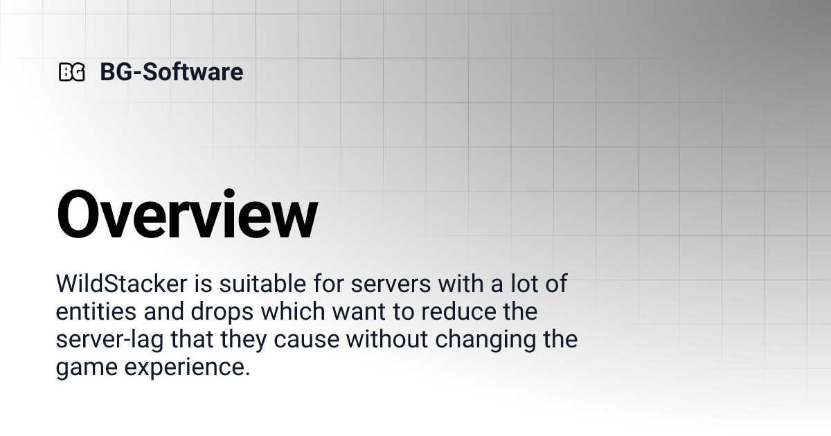 Overview | BG-Software